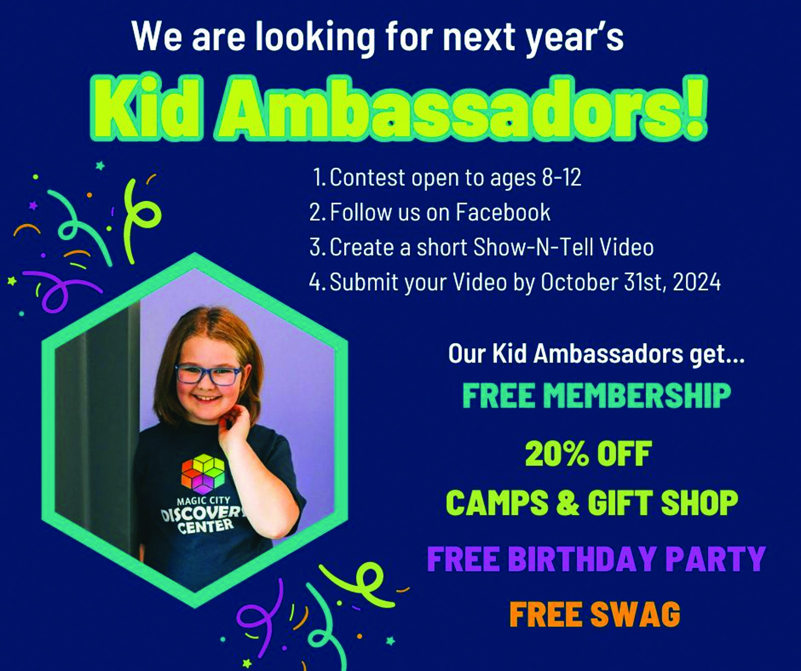 Magic City Discovery Center Accepting Application for their 2025 Kid ...