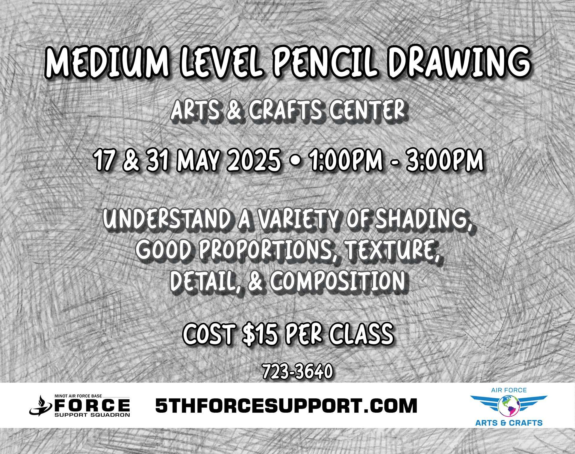 Medium Level Pencil Drawing Class – Northern Sentry